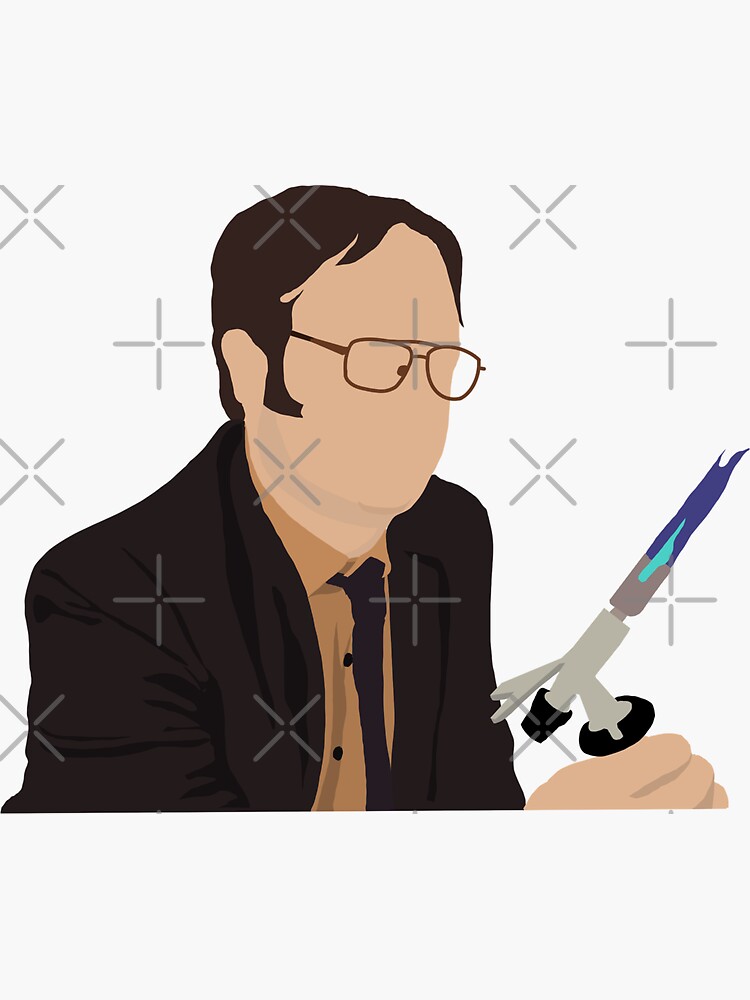 "Dwight's Fire Drill" Sticker for Sale by shaylikipnis | Redbubble