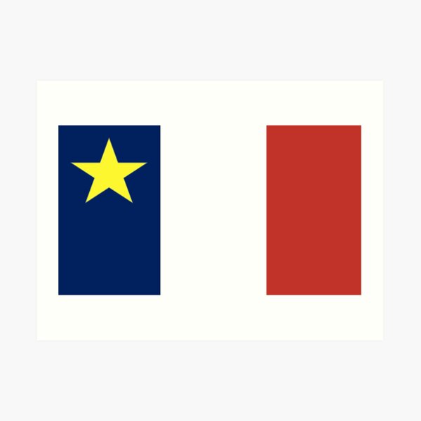 Acadian Flag Art Prints | Redbubble