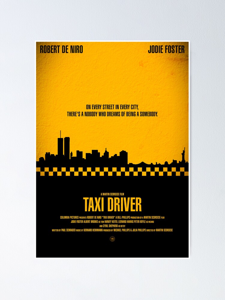 "Movie Poster - "TAXI DRIVER" (Clean)" Poster by Hydrology | Redbubble