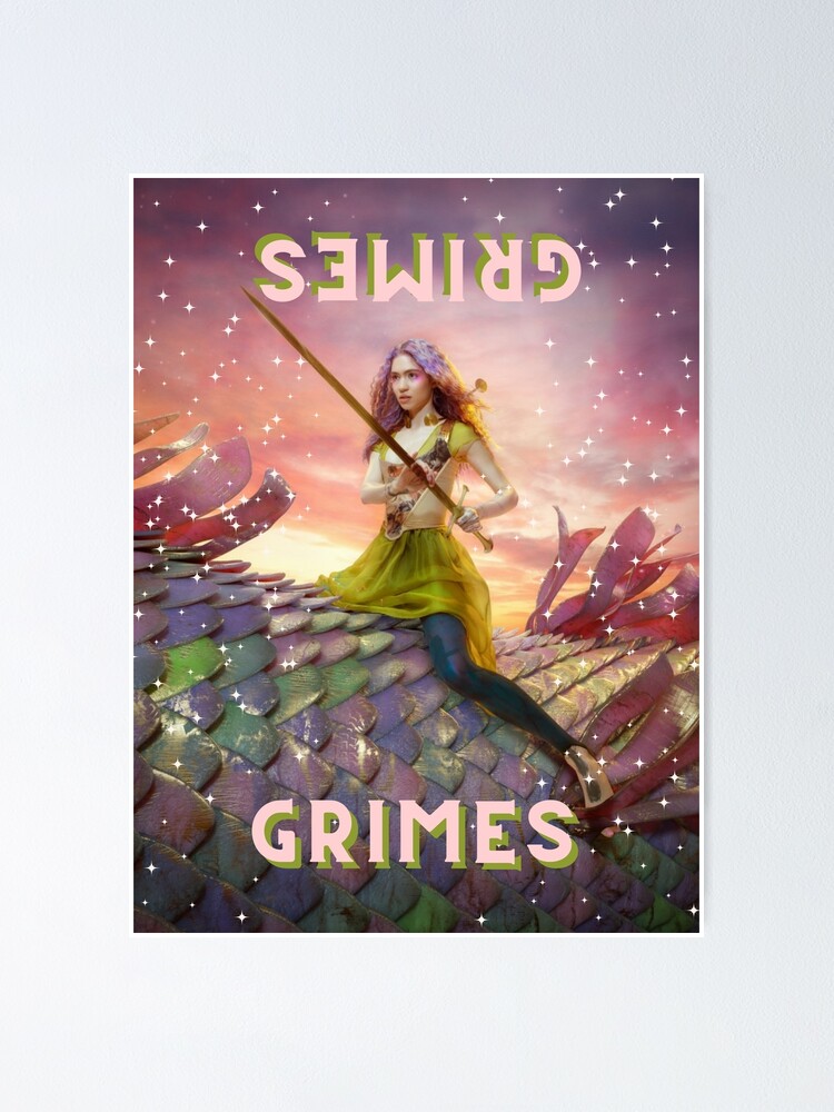 "Grimes Dragon Poster" Poster for Sale by sonabtha | Redbubble