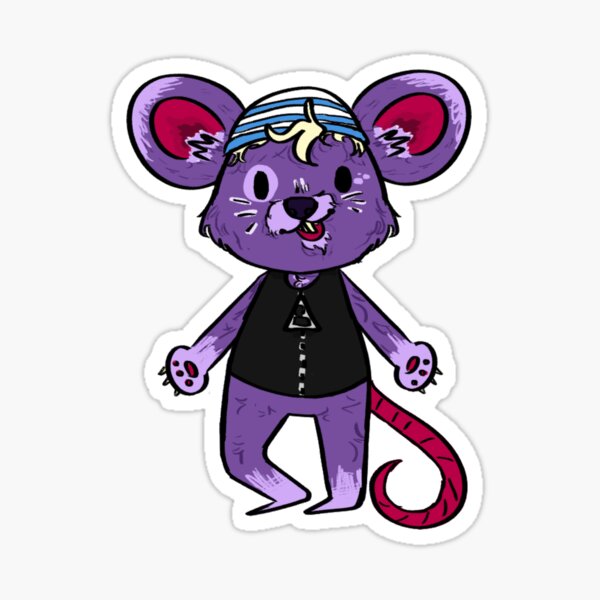 "rod mouse animal crossing sticker " Sticker by S8tan-Draws | Redbubble