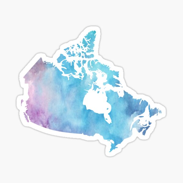 "Canada Map" Sticker for Sale by kristyn-tamelin | Redbubble