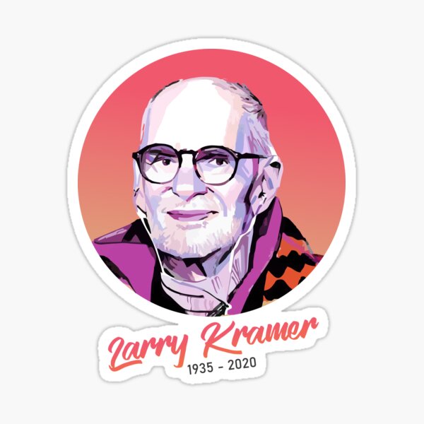 "RIP LARRY KRAMER" Sticker for Sale by dondonandref | Redbubble