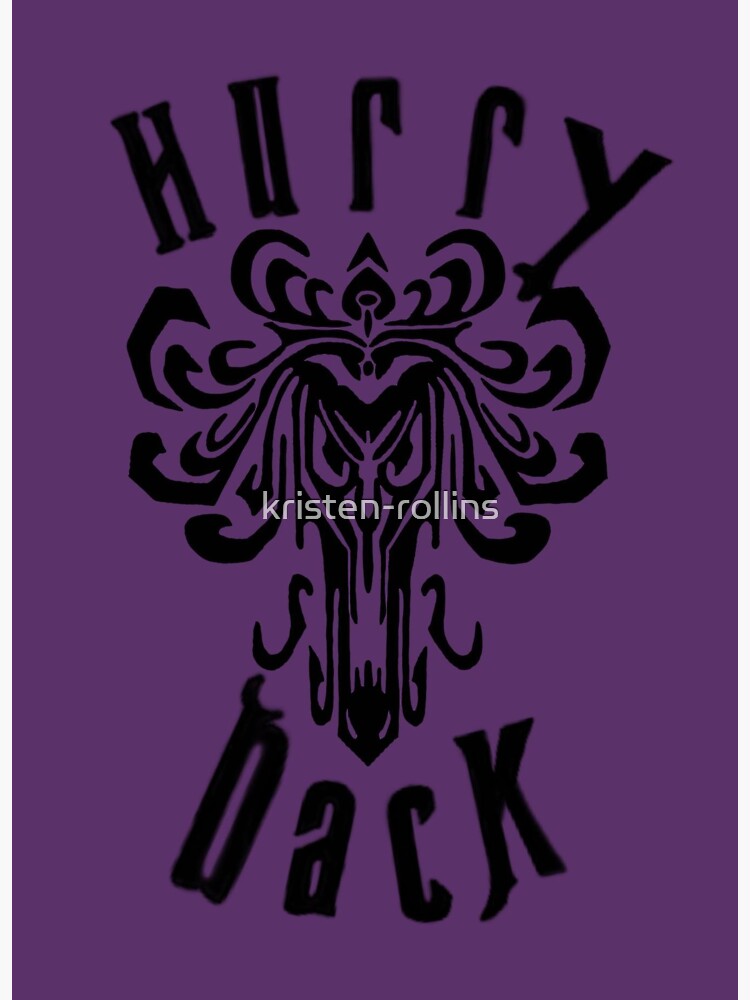 "Hurry Back" Sticker for Sale by kristen-rollins | Redbubble