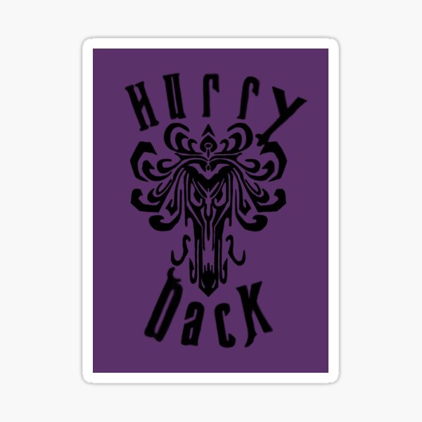 "Hurry Back" Sticker for Sale by kristen-rollins | Redbubble