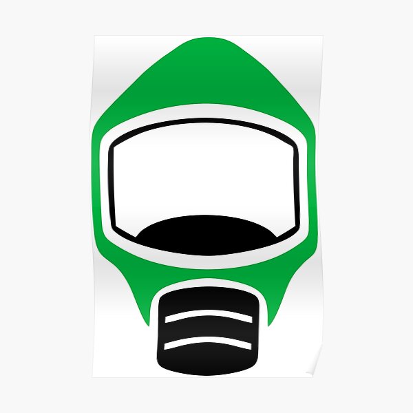 Póster «Emergency Escape Mask (or Smoke Hood, or Gas Mask) Sign» de ...
