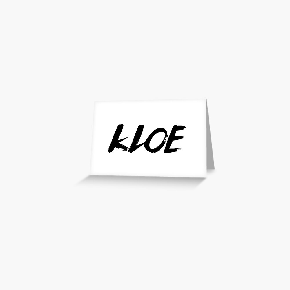 "KLOE - Logo" Greeting Card by hauntihng | Redbubble