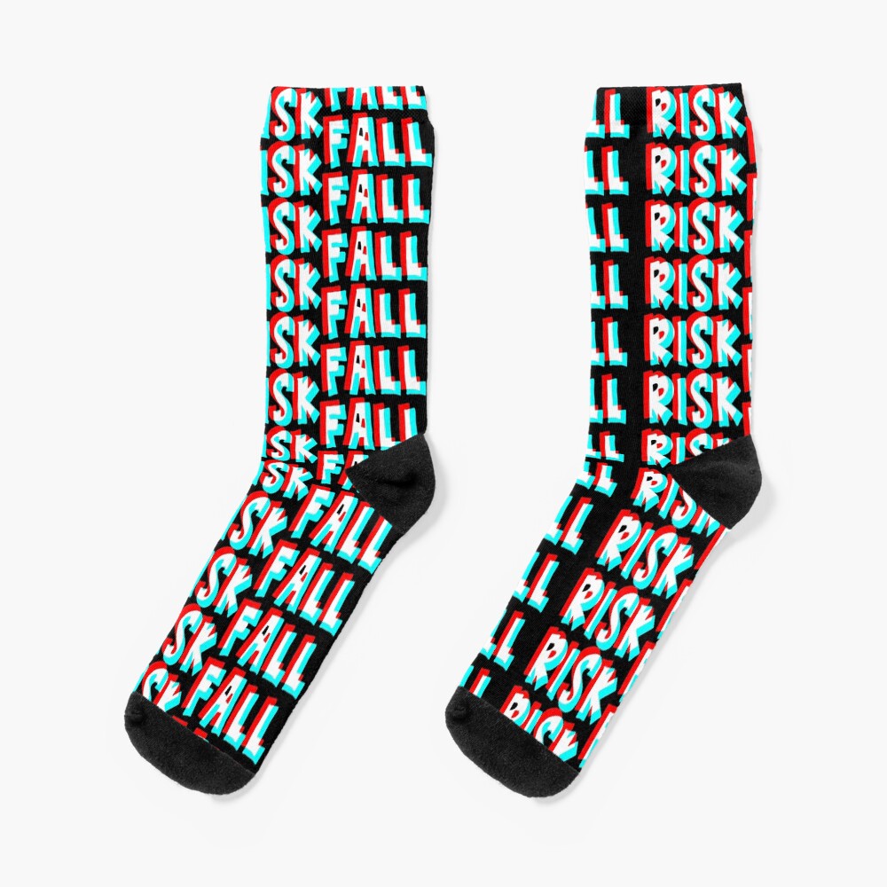 "Fall Risk, are you?" Socks by artjuniverse | Redbubble