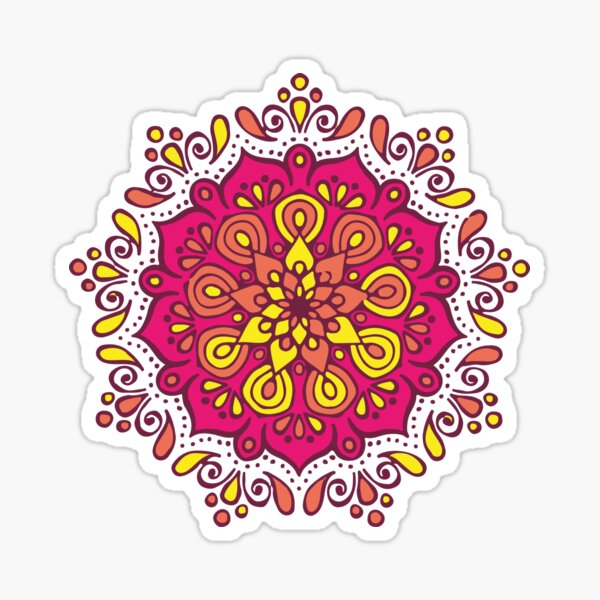 "mandala art" Sticker by taoufikcharkani | Redbubble