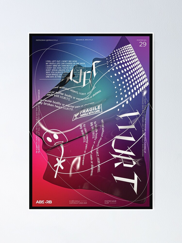 "Hurt" Poster for Sale by Absorb | Redbubble
