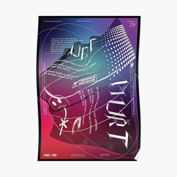 "Hurt" Poster for Sale by Absorb | Redbubble