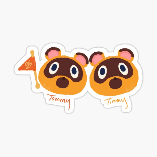 "Timmy and Tommy Nook from Animal Crossing" Sticker by AresiraArt ...