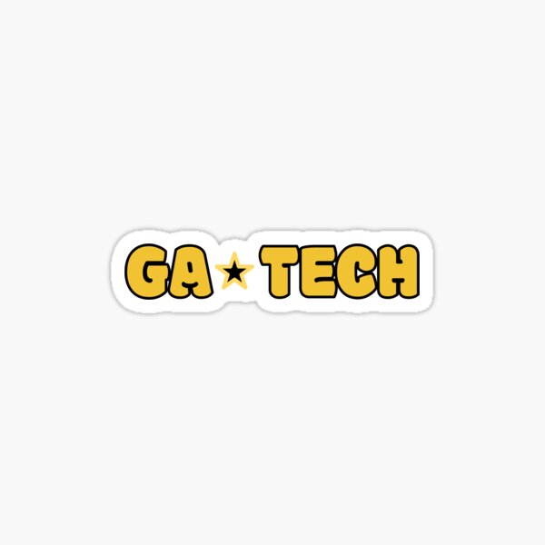 "GA TECH" Sticker by sydneyywynne | Redbubble