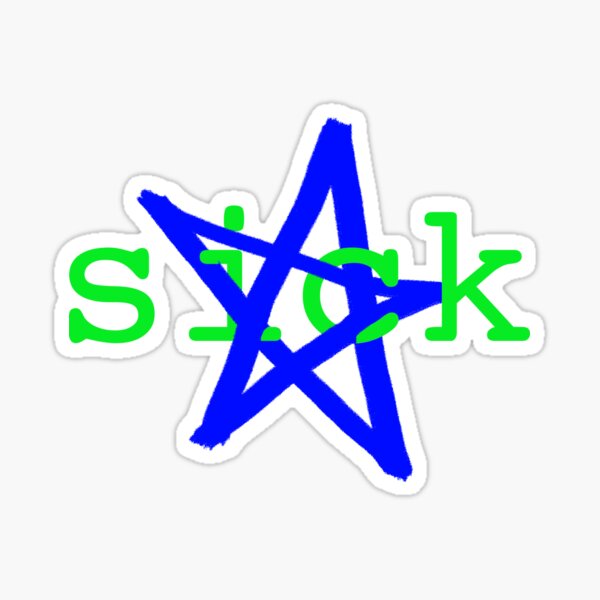 "sick" Sticker by -sammystickers- | Redbubble