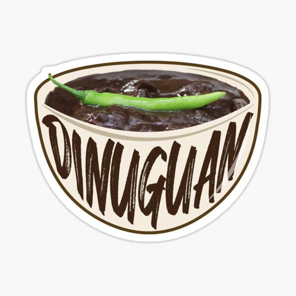 "Dino Dinuguan" Sticker for Sale by artjuniverse | Redbubble