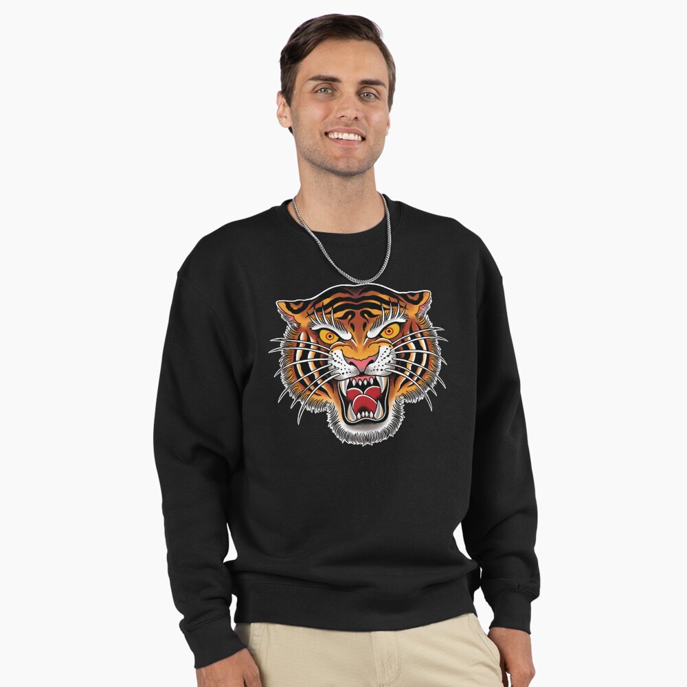 "Tiger Head Tattoo Design" Sticker for Sale by SevenRelics | Redbubble