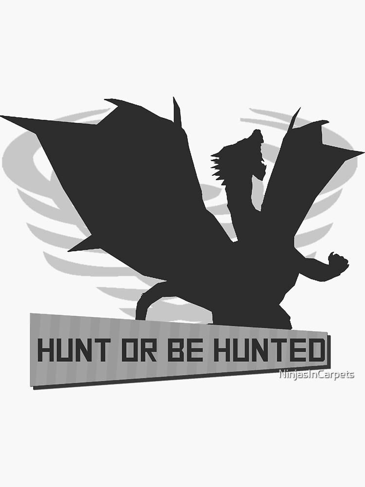"Monster Hunter - Hunt or be Hunted (Kushala)" Sticker for Sale by ...