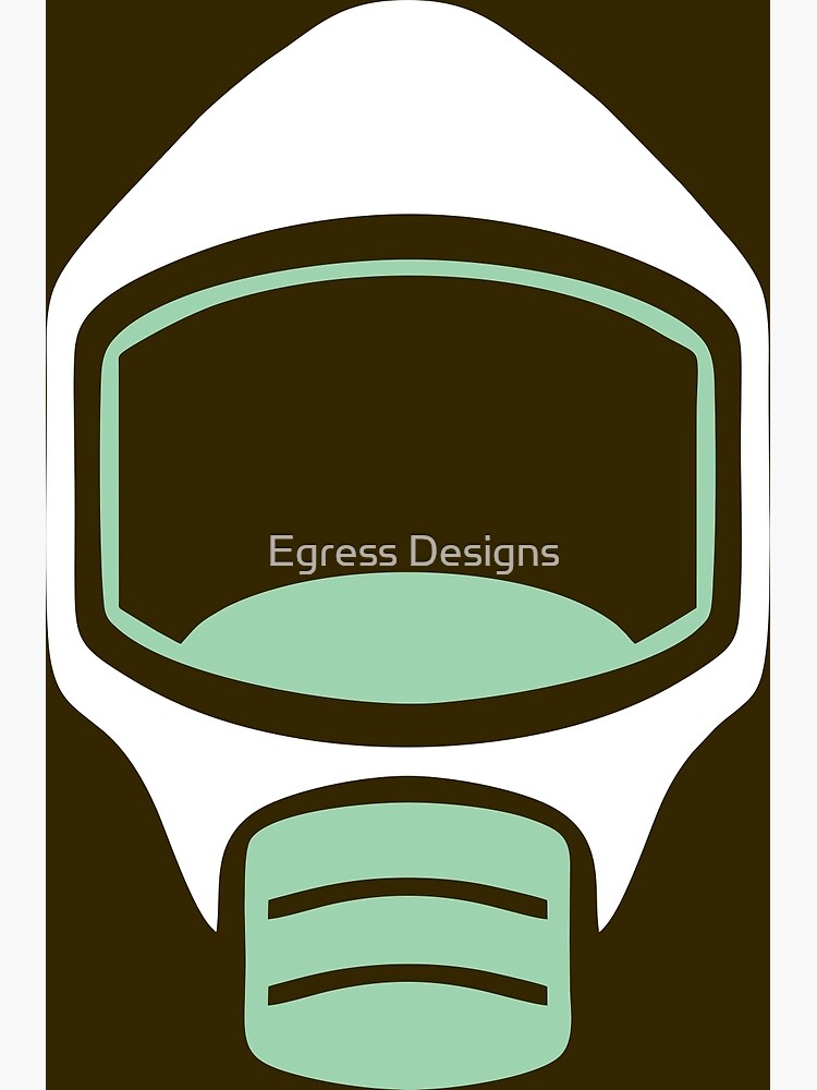"Emergency Escape Mask (or Smoke Hood, or Gas Mask) Sign" Poster by ...