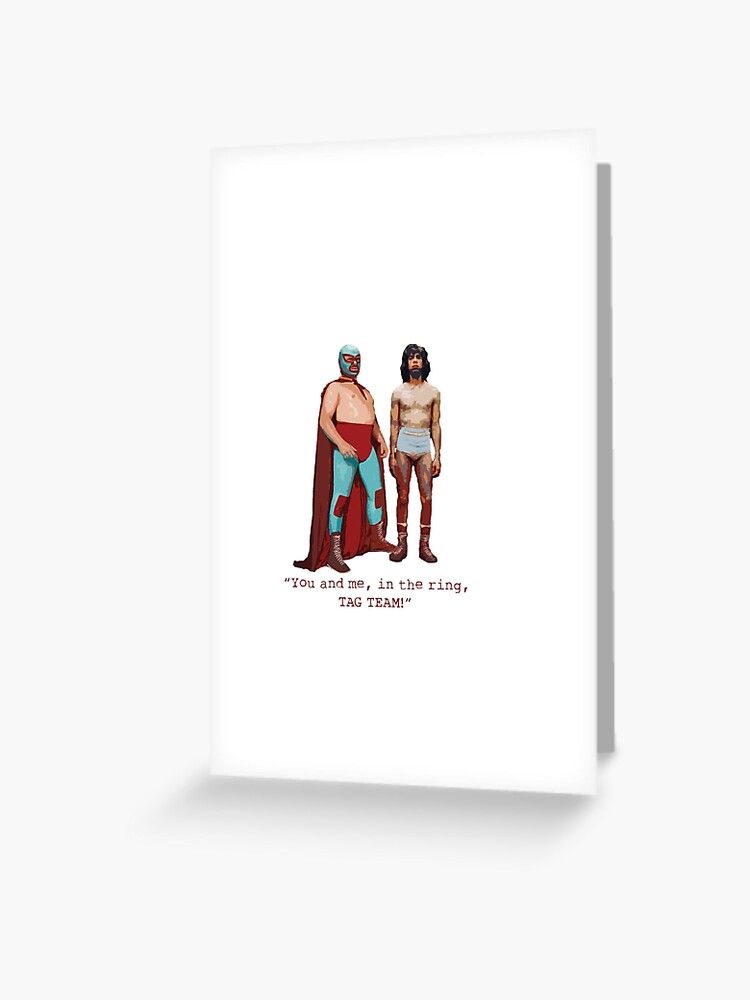 "Nacho Libre Tag Team" Greeting Card for Sale by BeardandBeauty | Redbubble