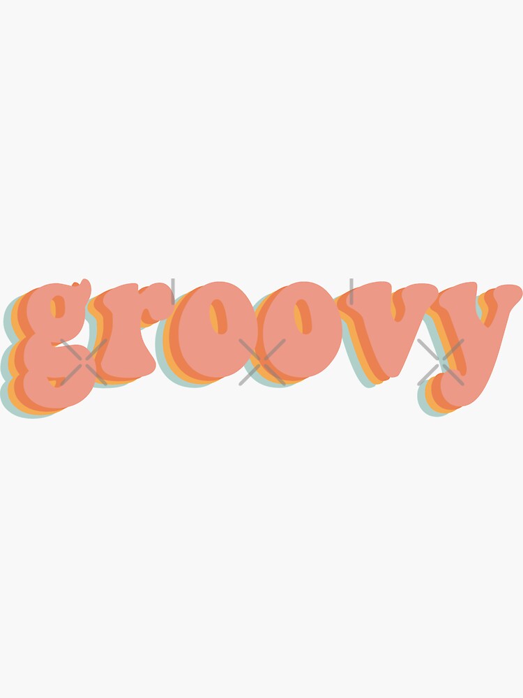 "groovy vsco sticker" Sticker for Sale by sharonvered | Redbubble