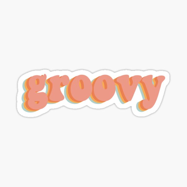 "groovy vsco sticker" Sticker for Sale by sharonvered | Redbubble