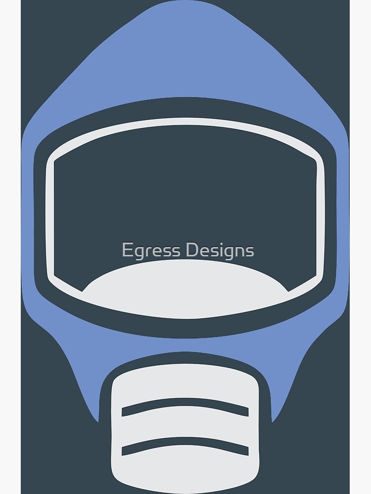 "Emergency Escape Mask (or Smoke Hood, or Gas Mask) Sign" Poster by ...