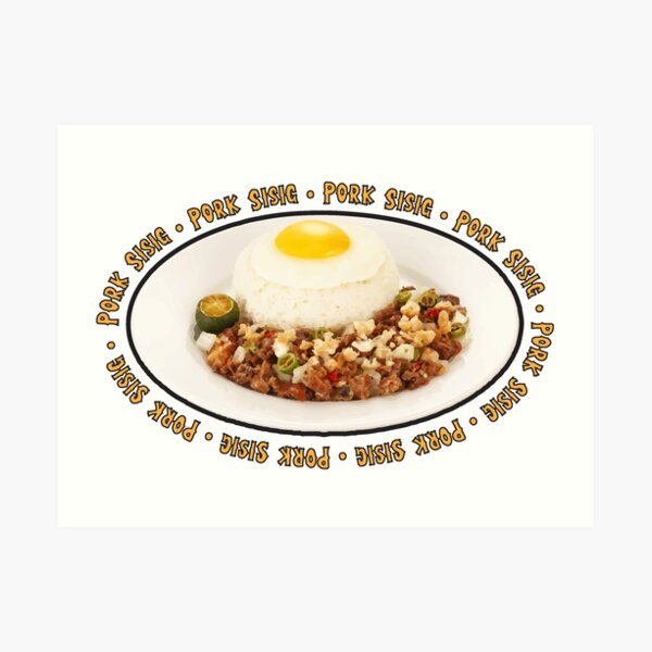 "Pork Sisig" Art Print for Sale by artjuniverse | Redbubble