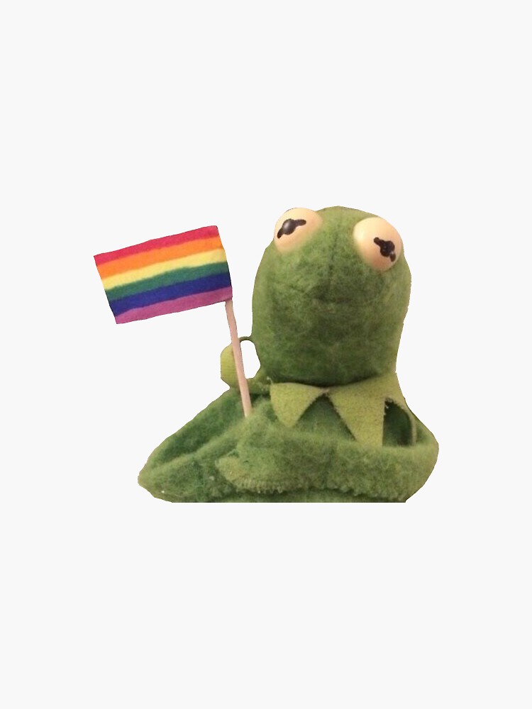 "kermit pride" Sticker for Sale by amokanos | Redbubble