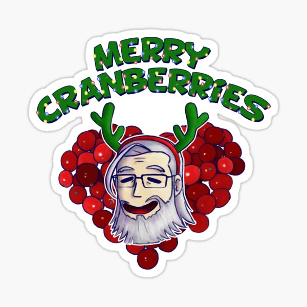 "Merry Cranberries" Sticker by toasterlock | Redbubble