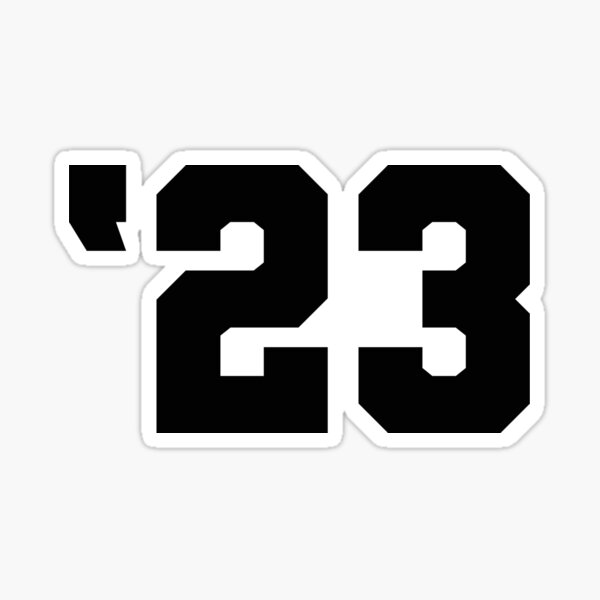 ""'23" sticker" Sticker by ercoco24 | Redbubble