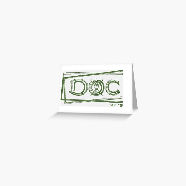 "DOC Stamp Logo" Greeting Card for Sale by cditty | Redbubble