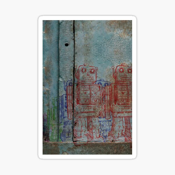 "Robot Army" Sticker by aleibanez | Redbubble