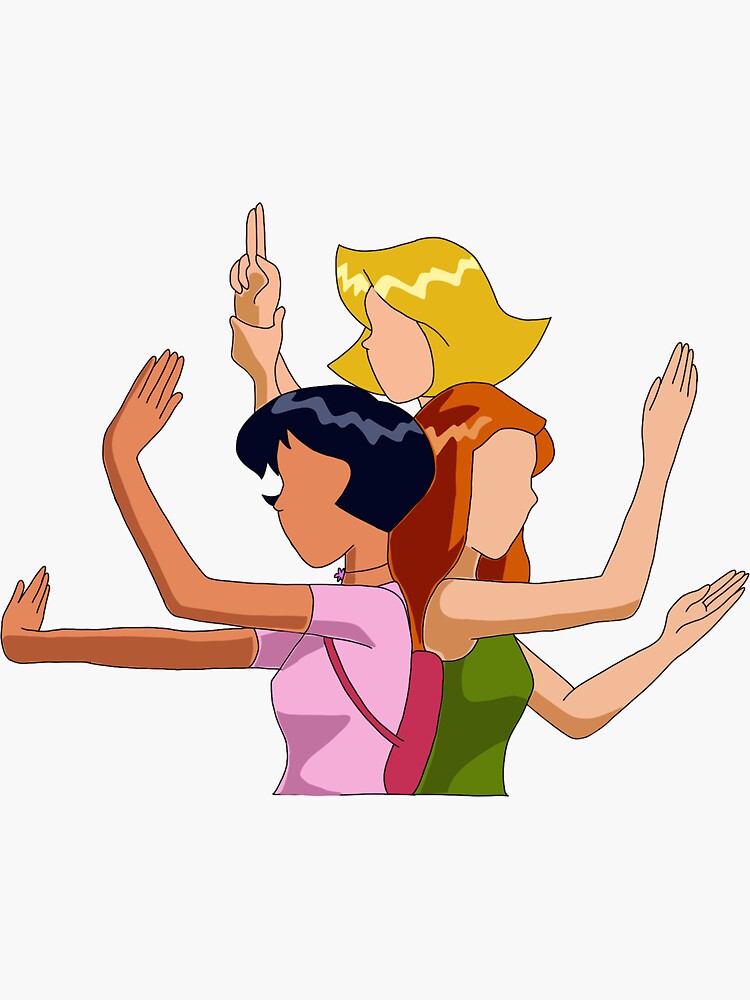 "Totally Spies" Sticker for Sale by RuthAnneArt | Redbubble