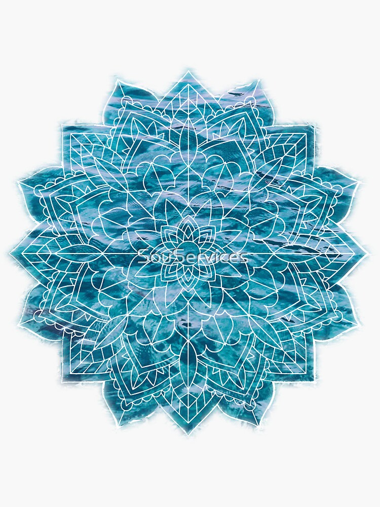 "Ocean mandala" Sticker for Sale by SouServices | Redbubble