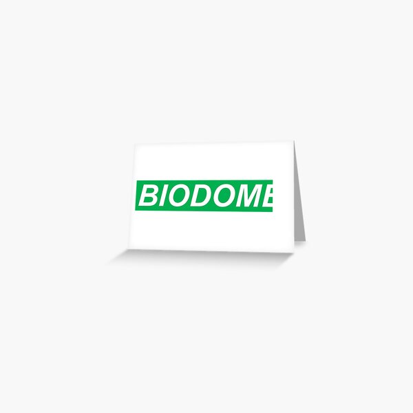 "Biodome green bold logo" Greeting Card by StudentGrnhouse | Redbubble