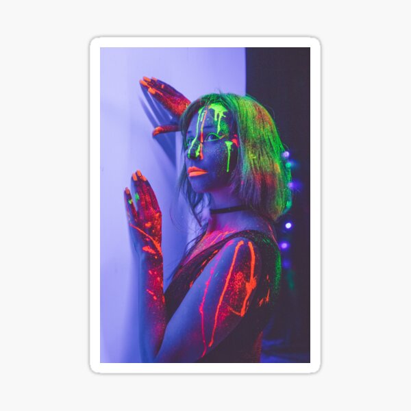 "The Beautiful Fluorescence" Sticker by MKdesignsforyou | Redbubble
