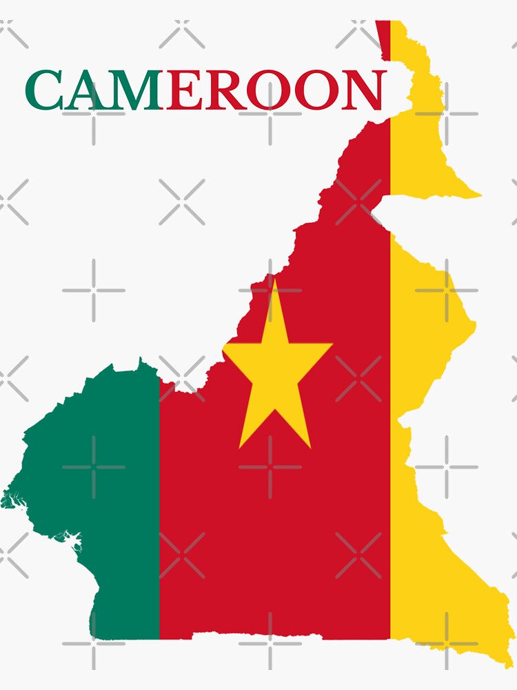 "Cameroon Map Flag" Sticker for Sale by marosharaf | Redbubble