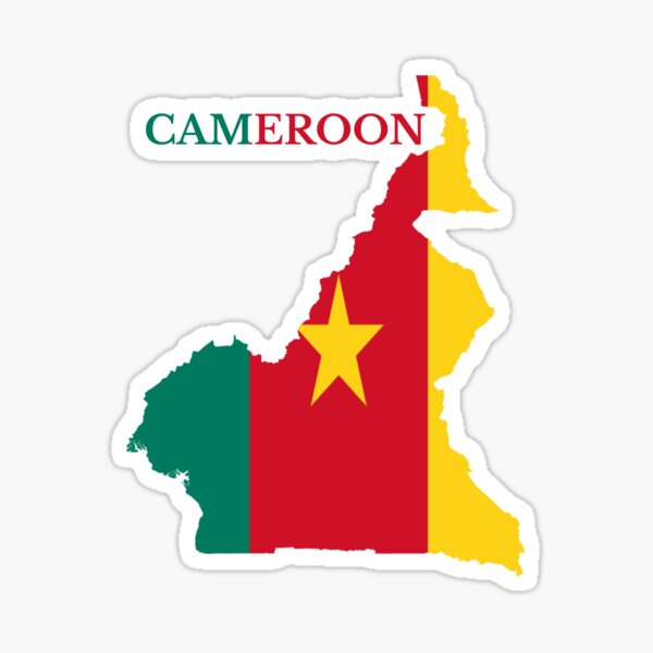 "Cameroon Map Flag" Sticker for Sale by marosharaf | Redbubble