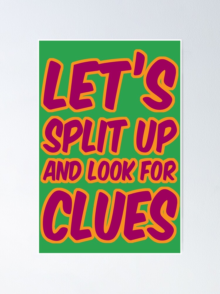 "Lets-Split-Up" Poster for Sale by SquareDog | Redbubble