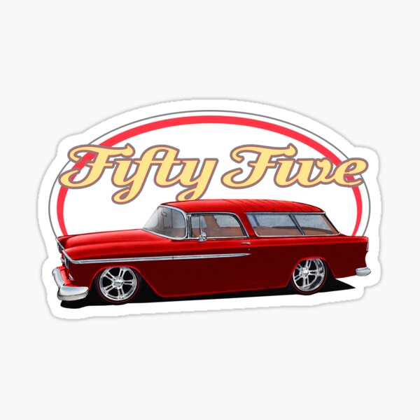 "Fifty Five Nomad" Sticker for Sale by Yourauto | Redbubble