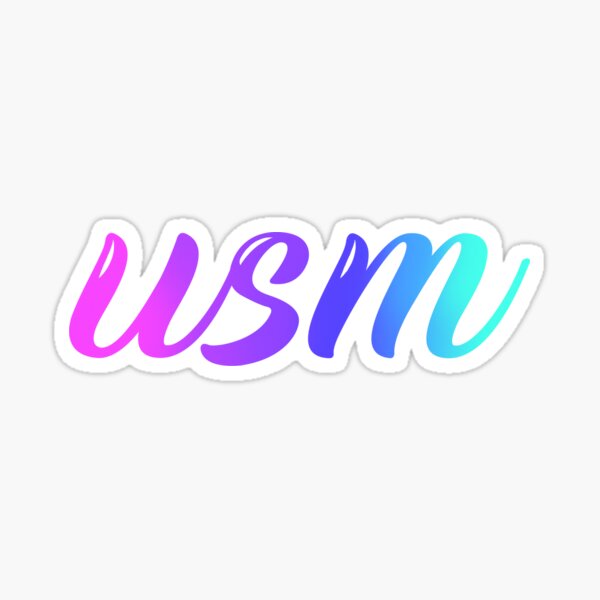 "USM" Sticker by madisons16 | Redbubble