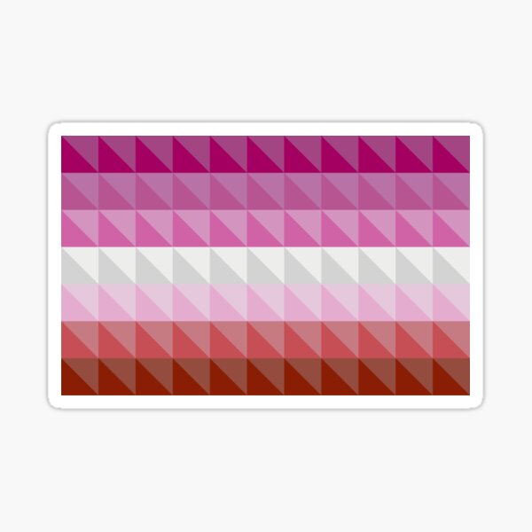 Lesbian Pride Flag Sticker By Laysco Redbubble