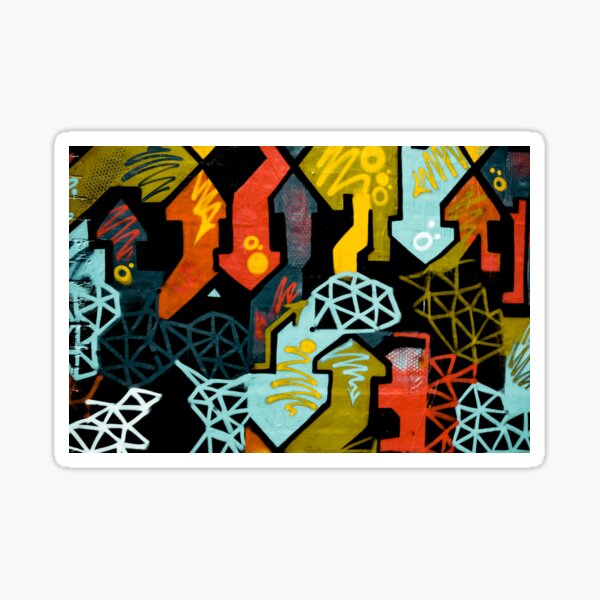 "Modern Art " Sticker for Sale by dhruvmukhraiya1 | Redbubble