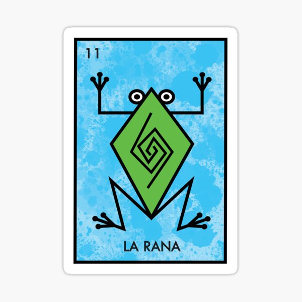 "La Rana" Sticker by RosalinaRV | Redbubble