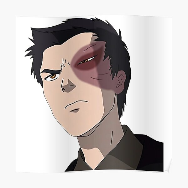 "Zuko Stern Face Avatar" Poster for Sale by blueeyes374 | Redbubble