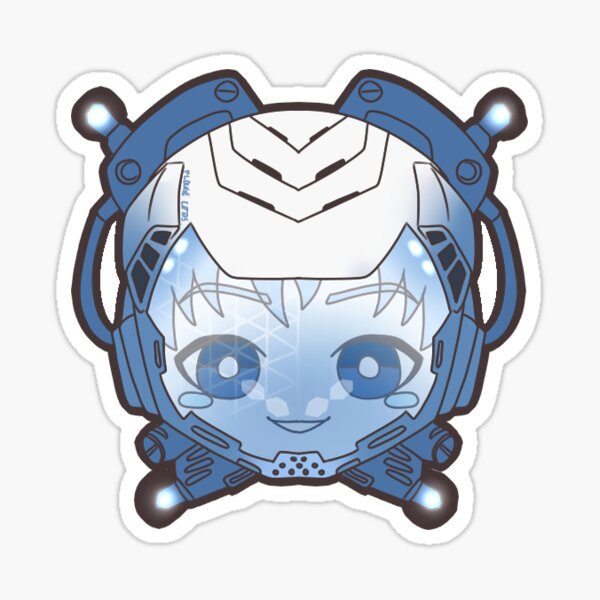 "ChipSpeech Dee Klatt (Young)" Sticker by UntramenTaro | Redbubble