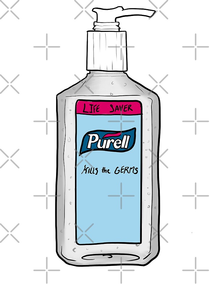 "Purell hand sanitizer sticker drawing" Art Print by Celeste1120 ...