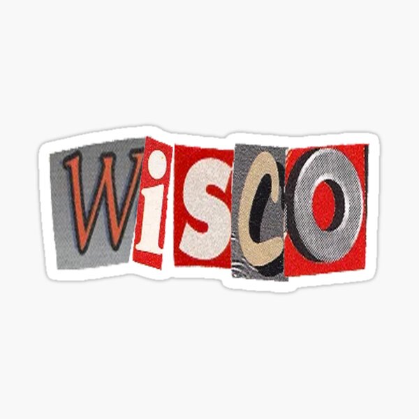 "University of Wisconsin WISCO Sticker " Sticker for Sale by ...