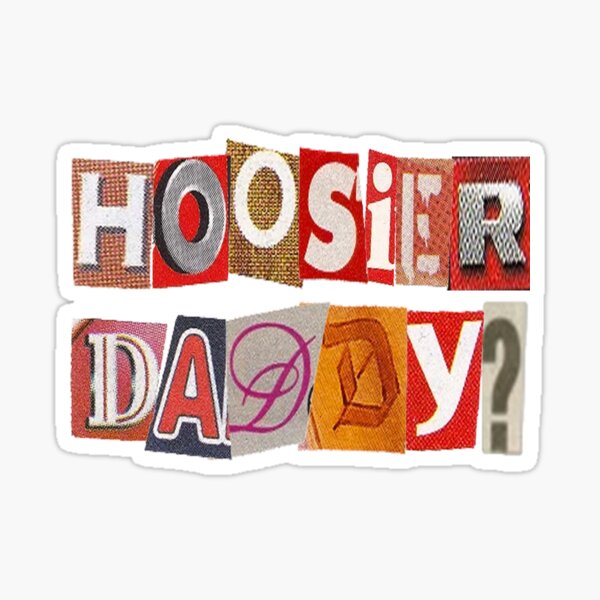 "Hoosier Daddy Indiana University" Sticker by dartydesigns | Redbubble
