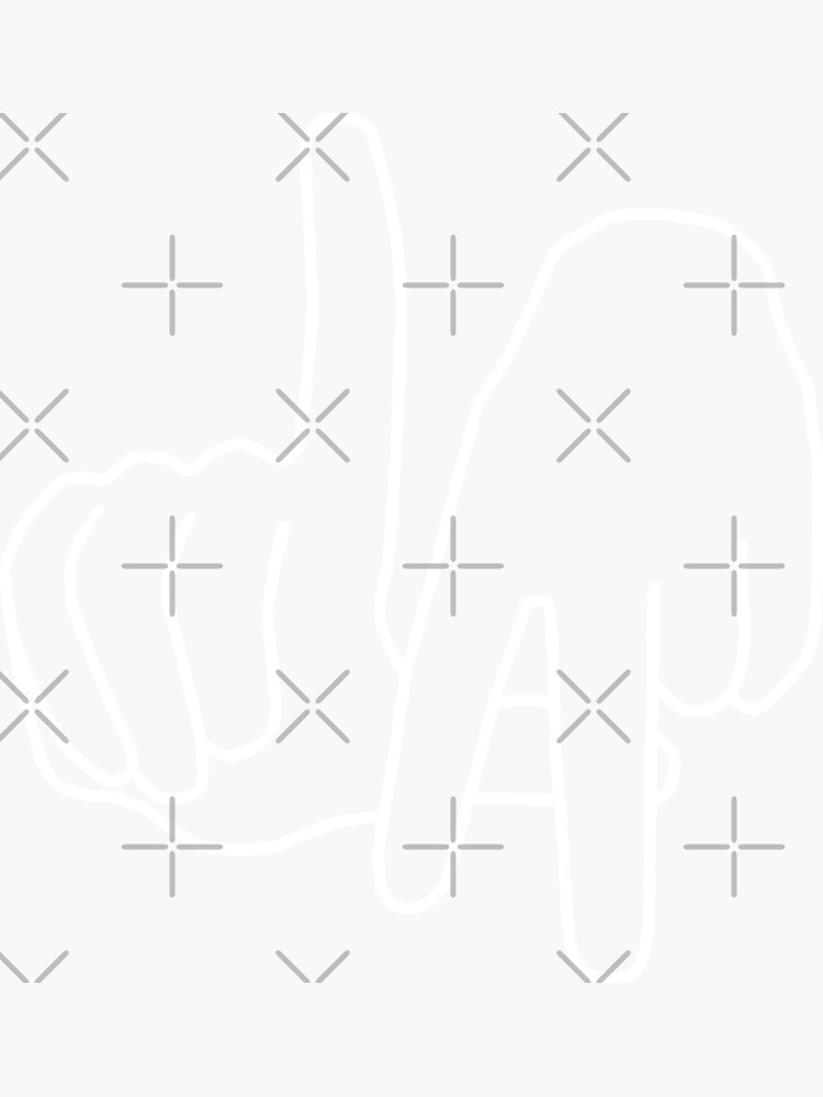 " LOS ANGELES -LA HAND SIGNAL SIGN (WHITE)" Sticker for Sale by Local ...